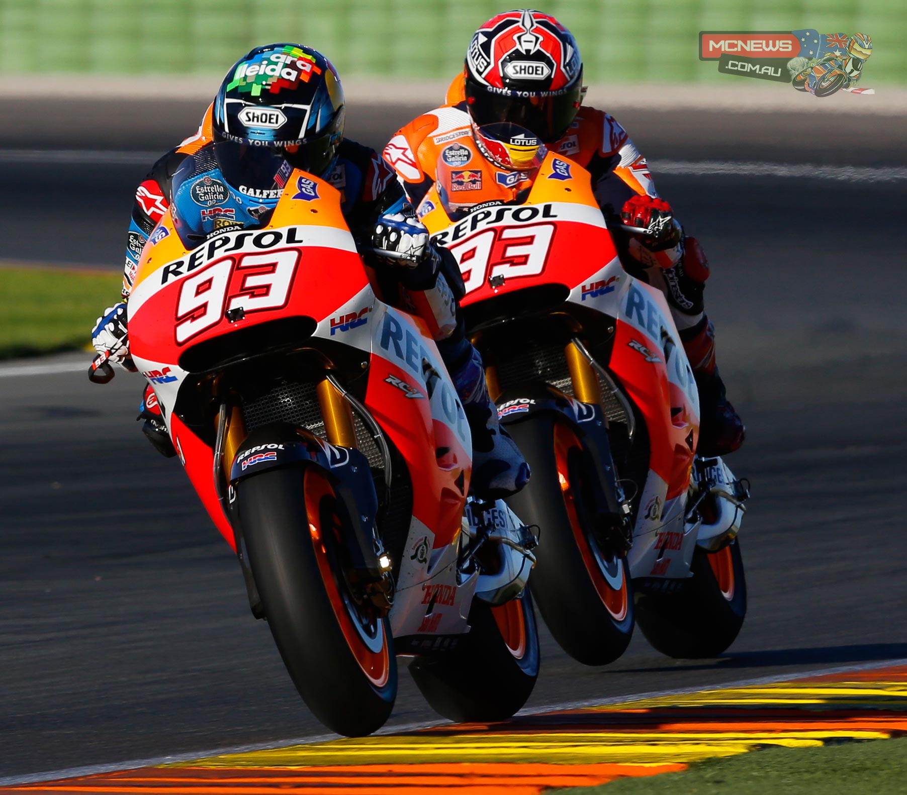 Marquez brothers ride RC213V together | MCNews