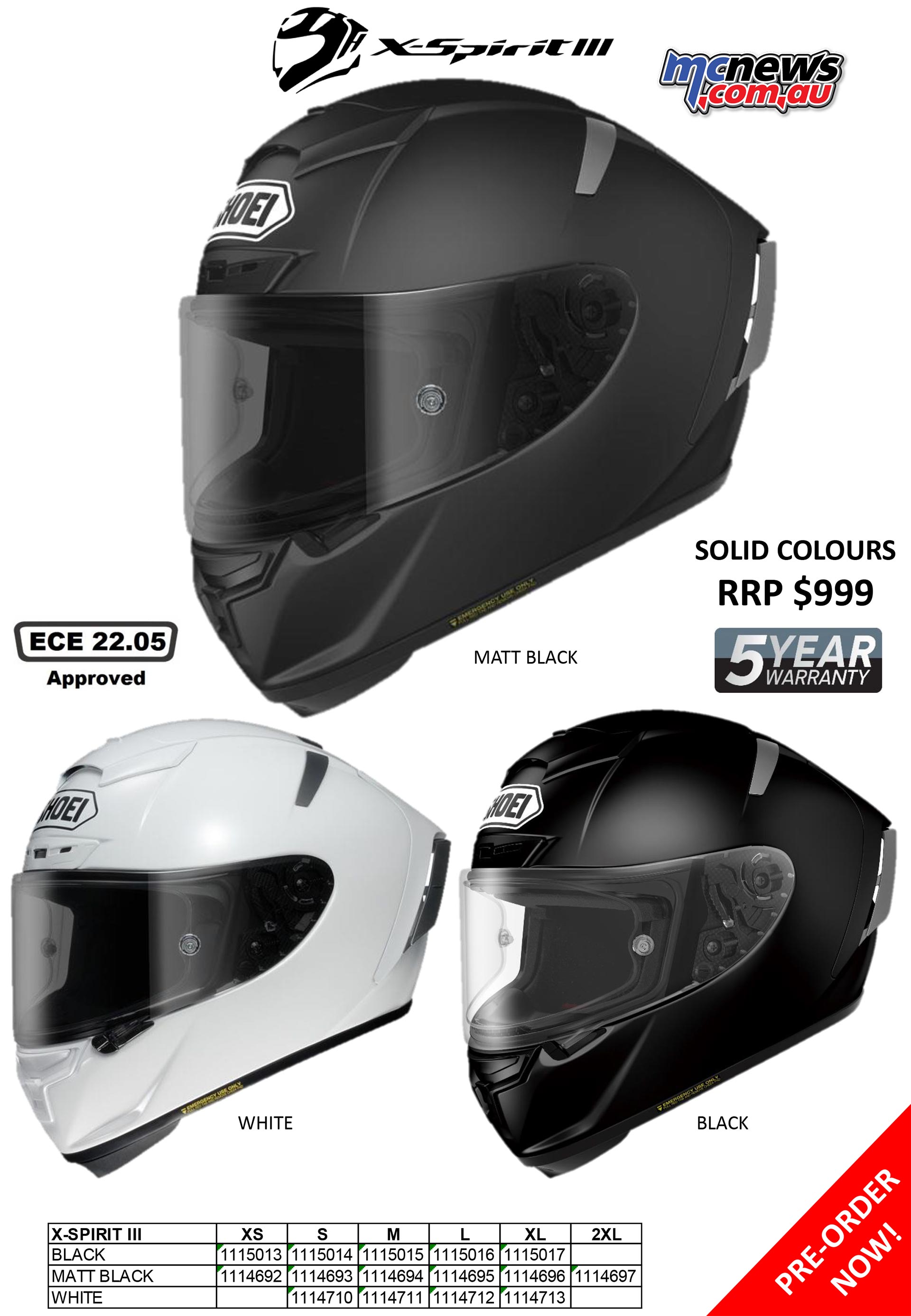 Shoei X-Spirit III Helmet Tint Visor Deal | Till June 30 | MCNews