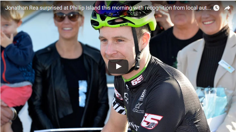 Jonathan Rea honoured by Phillip Island | Video | MCNews
