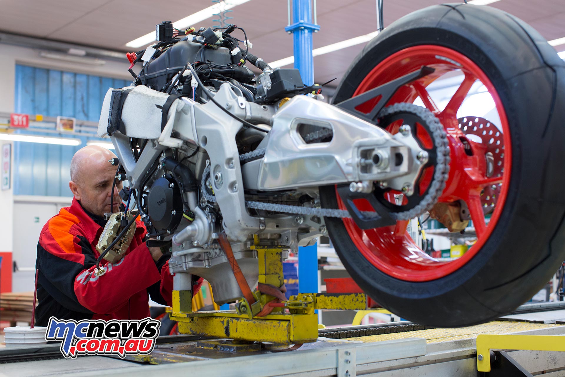 A glimpse inside Aprilia's V4 Assembly Line | Pictorial | MCNews