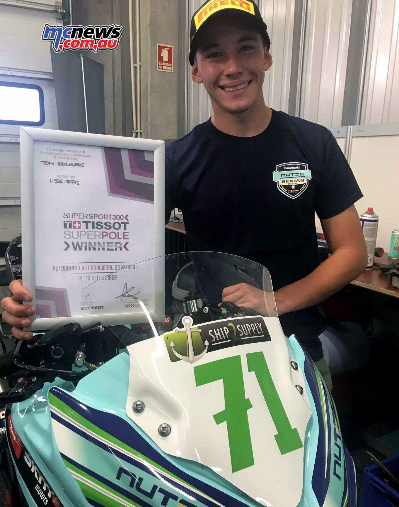 Tom Edwards on WorldSSP300 pole at Portimao! | MCNews