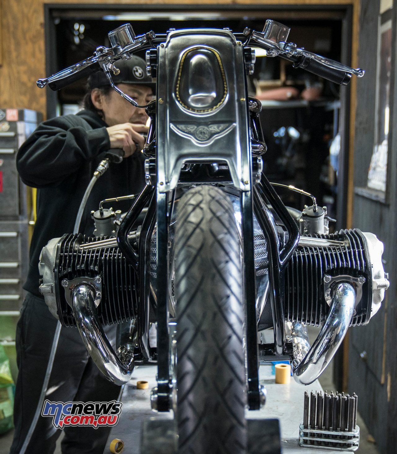 New larger Boxer engine prototype teaser put out by BMW | MCNews