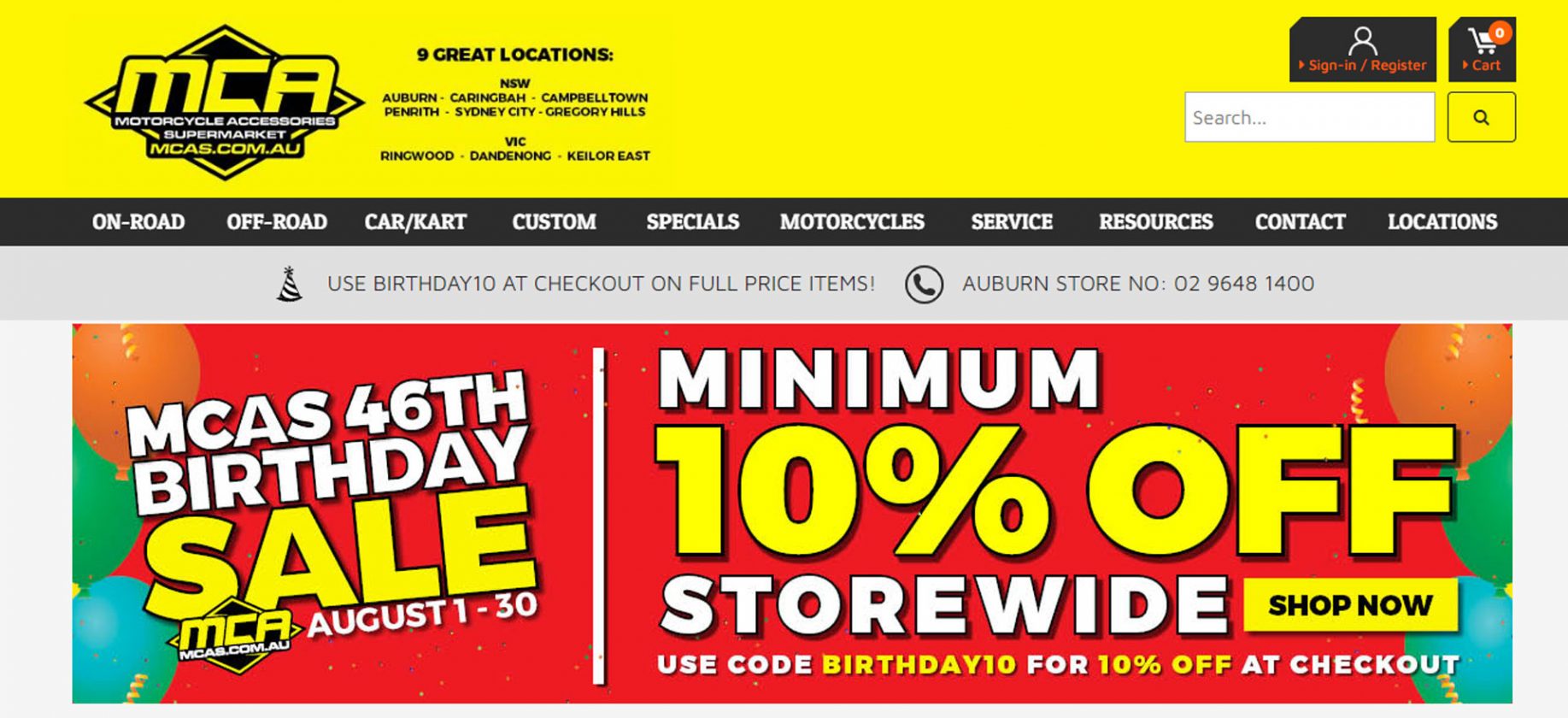 Giant MCA August 2019 Sale | Minimum 10% off everything! | MCNews