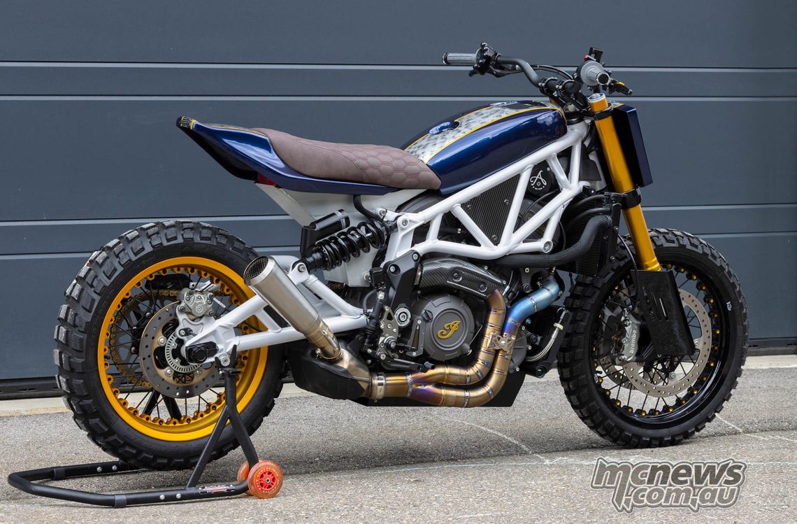 Custom Indian FTR1200 Tracker born in Switzerland | MCNews