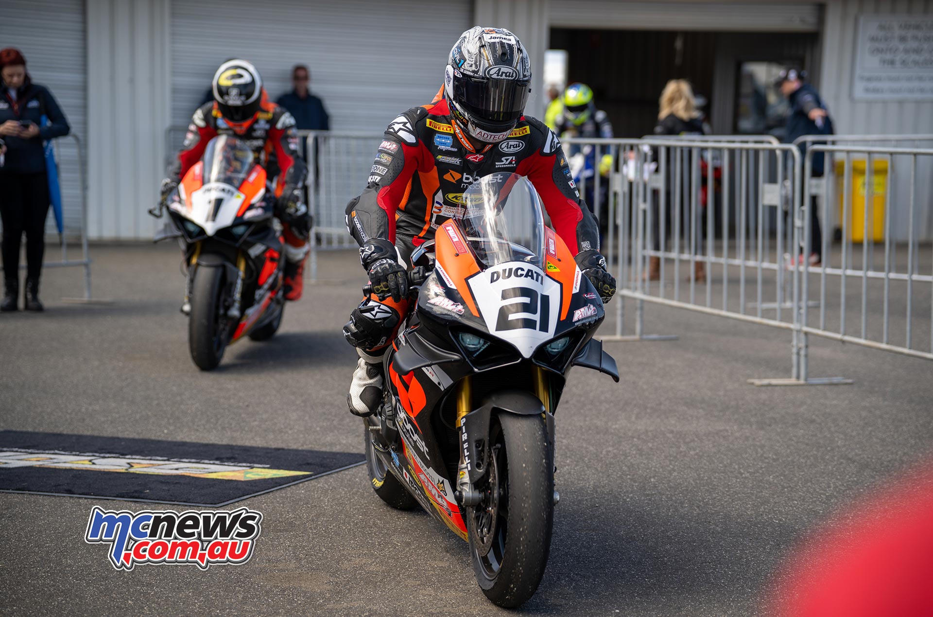 Maxwell leads home a Boost Mobile Ducati 1-2 in second Superbike bout ...