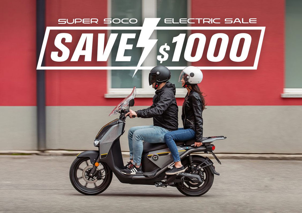$1000 off the all-electric Super SOCO TC Max & CPX | MCNews
