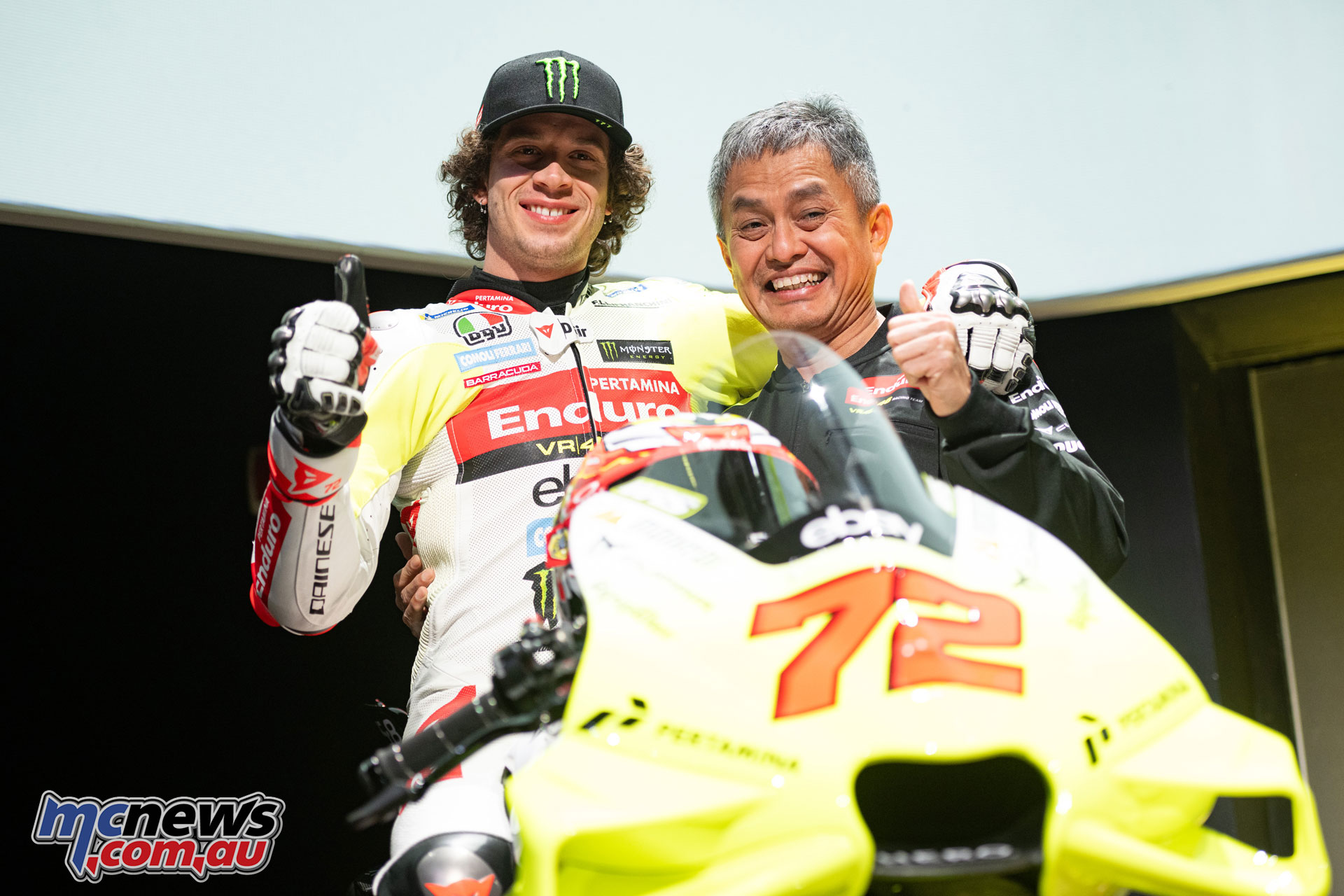 Rossi reveals 2024 Pertamina Enduro VR46 Racing Team | MCNews