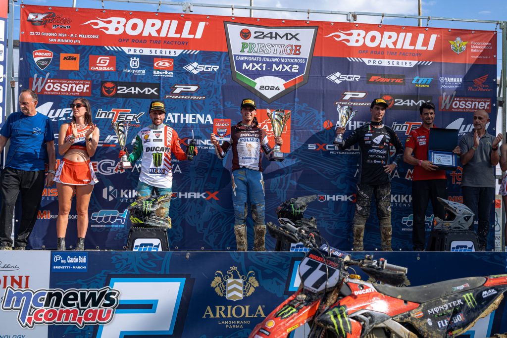 New Ducati Desmo 450 MX scores double victory in Italian MX Championship | MCNews