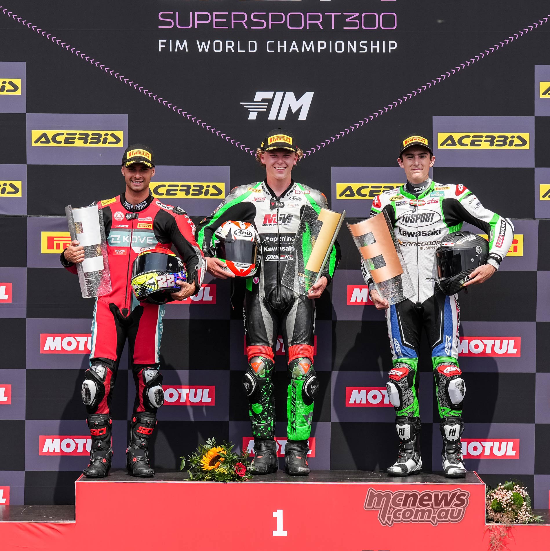 Carter Thompson scores WorldSSP300 podium on debut with new lap record ...