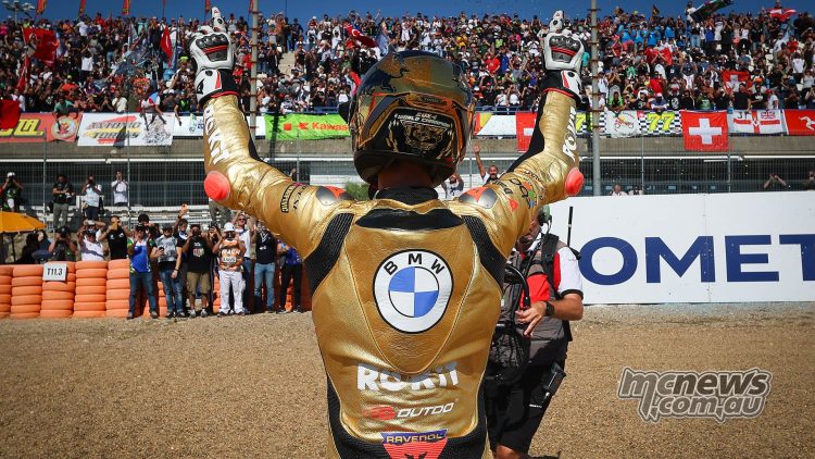 Toprak Razgatlioglu and BMW celebrate WorldSBK Title win | MCNews