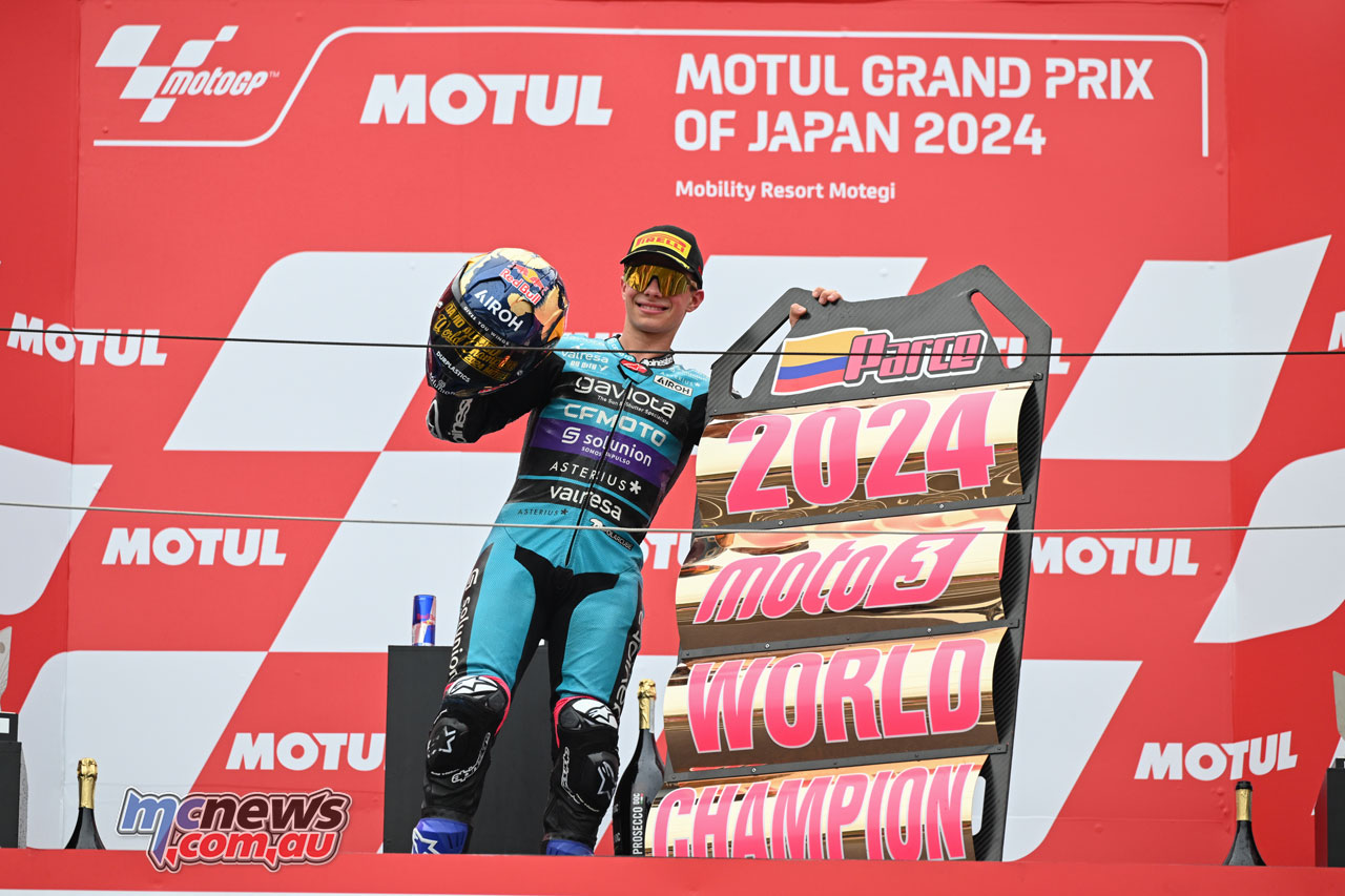 David Alonso crowned Moto3 World Champion | MCNews