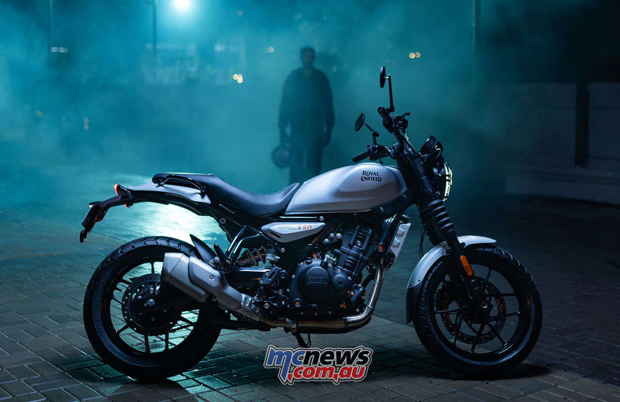 New Smoke Silver Royal Enfield Guerrilla 450 arrives next week | MCNews