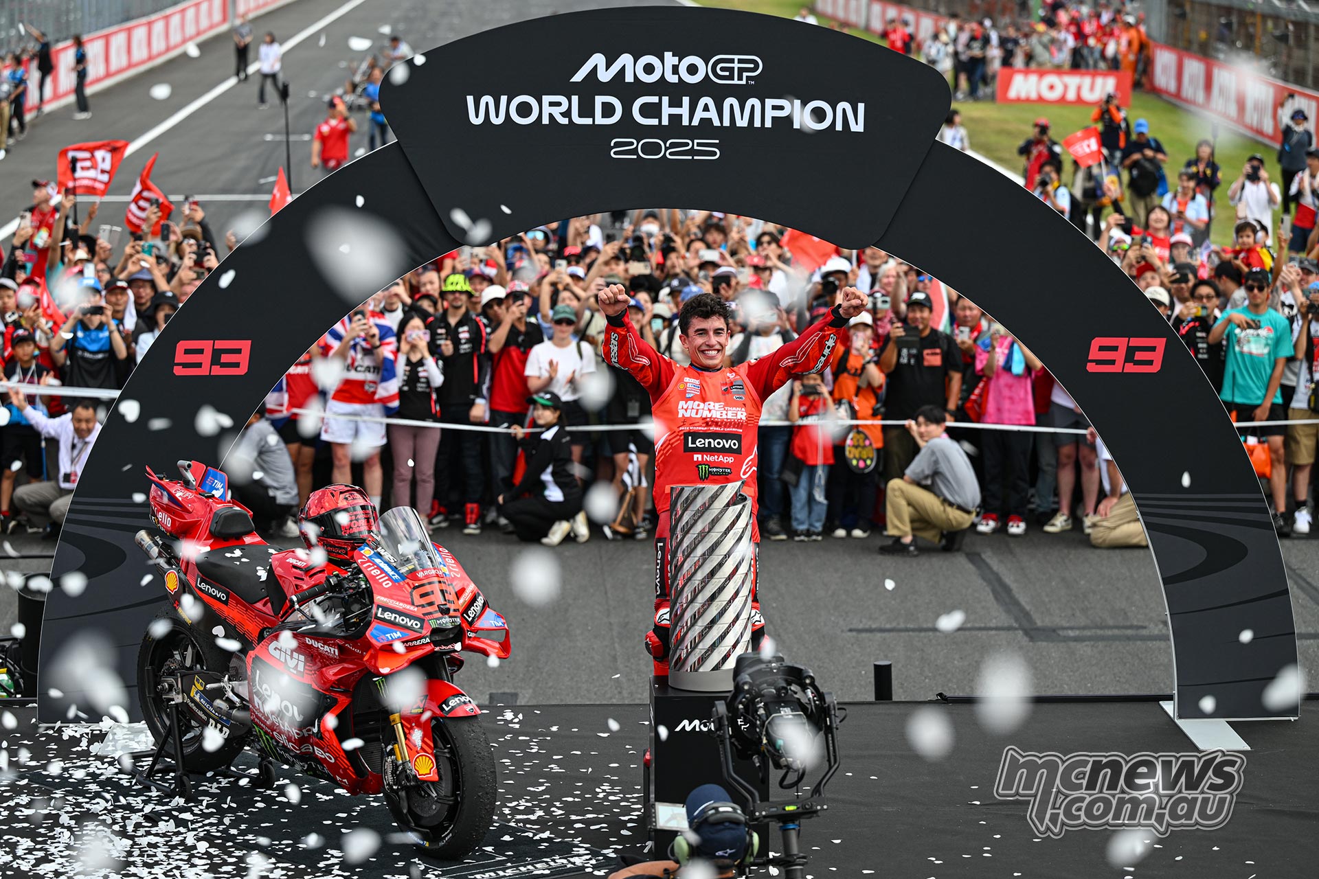 Marc Márquez crowned 2025 MotoGP World Champion in Japan | MCNews