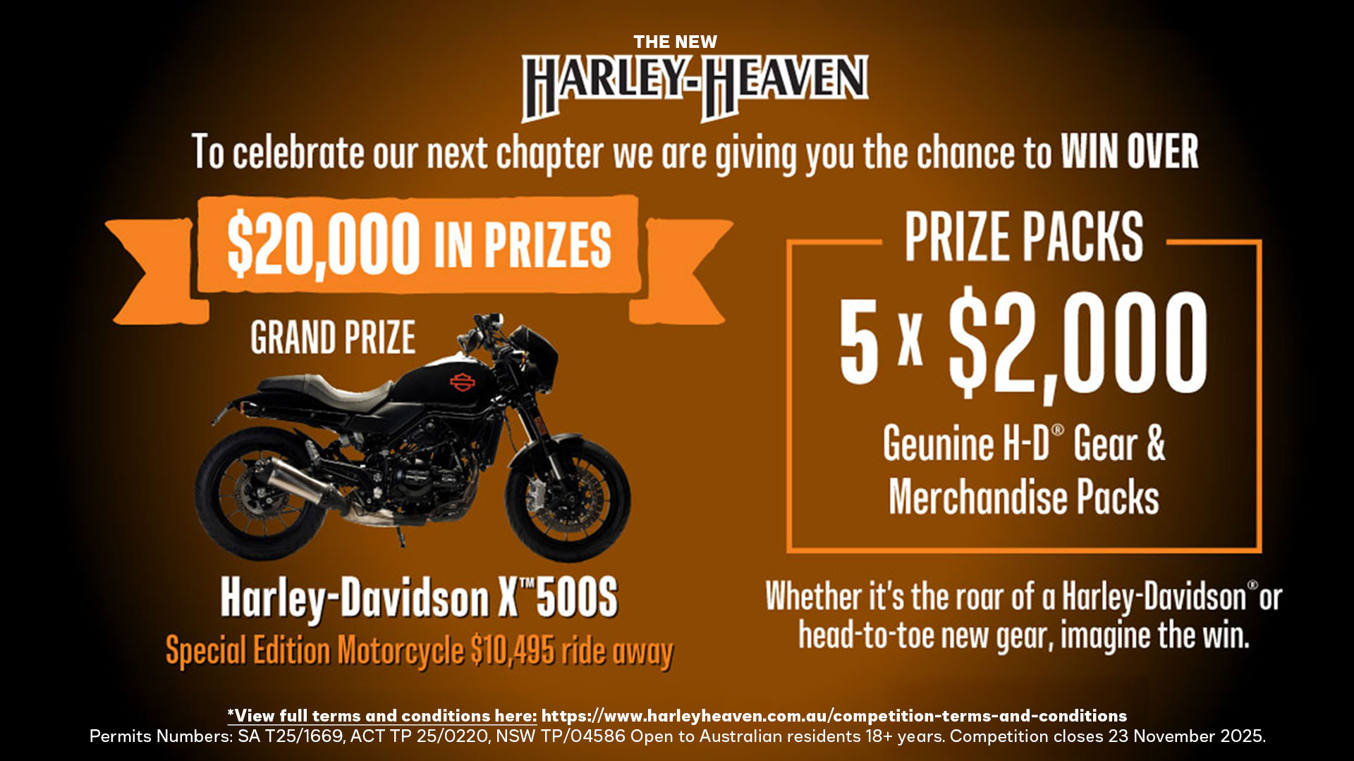 Win a Harley-Davidson X500 S and much more from Harley-Heaven! | MCNews