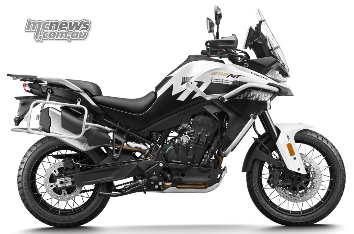 CFMOTO 800MT-ES lands with electronic suspension, luggage and sharp ...