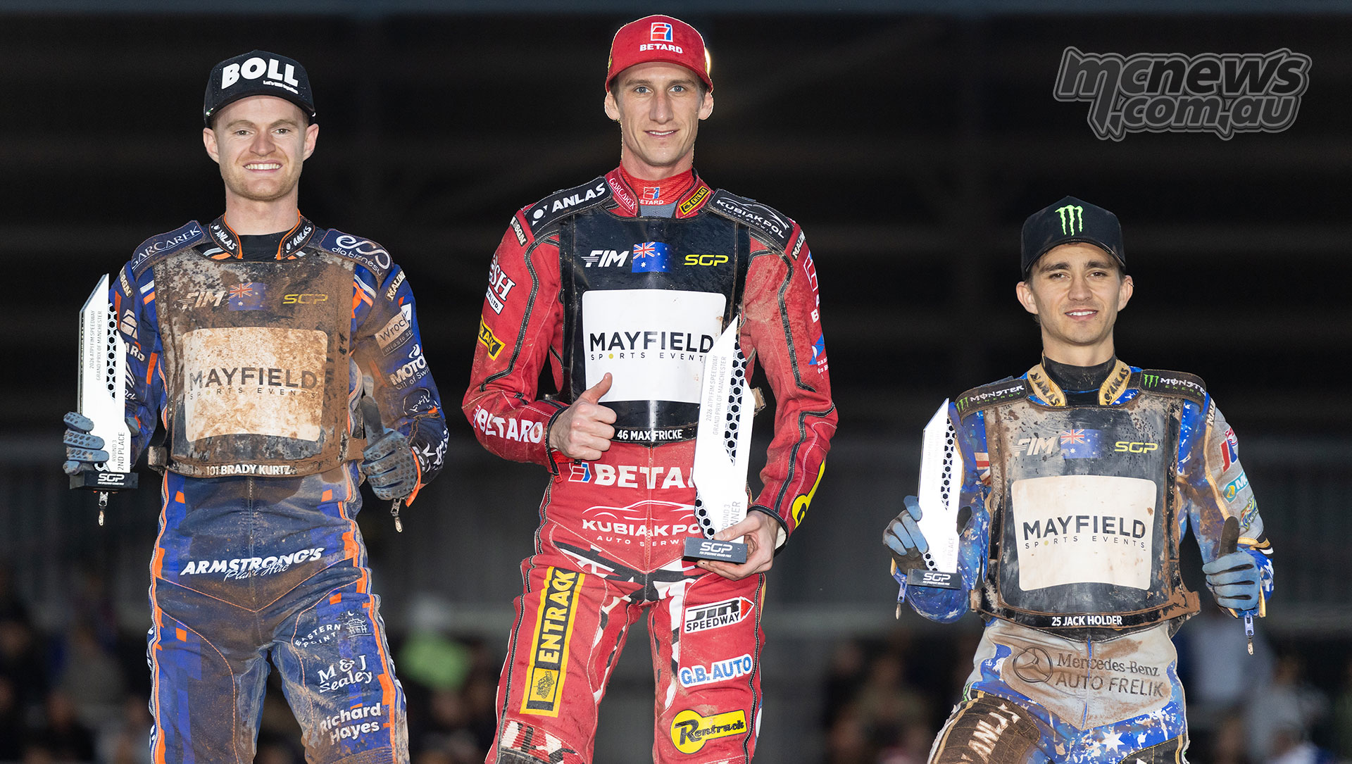 Fricke leads all-Aussie Speedway GP podium in Manchester | MCNews
